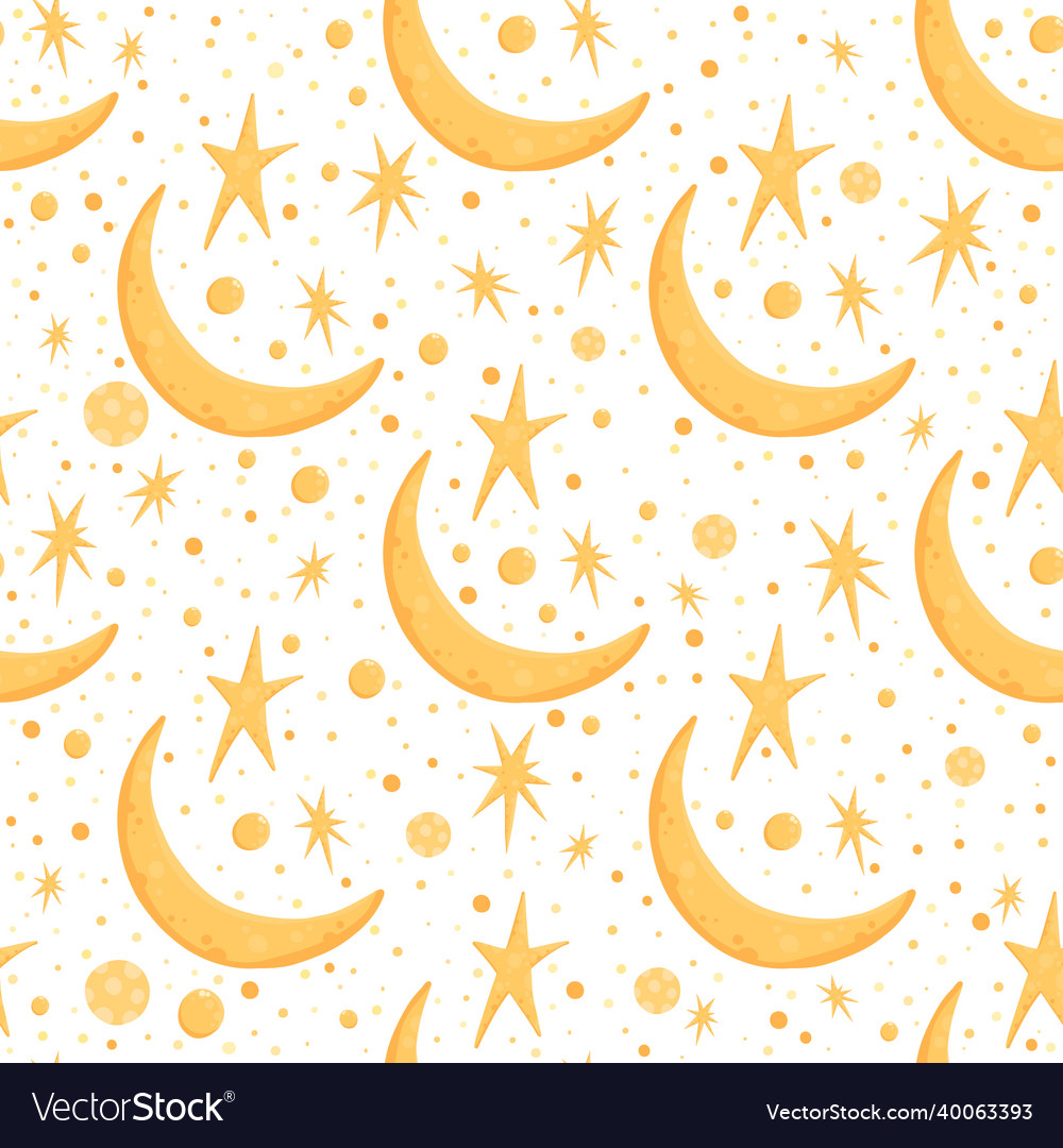 Seamless pattern with stars surrounded Royalty Free Vector