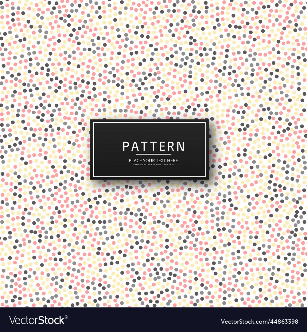 Abstract colorful dots pattern background Vector Image