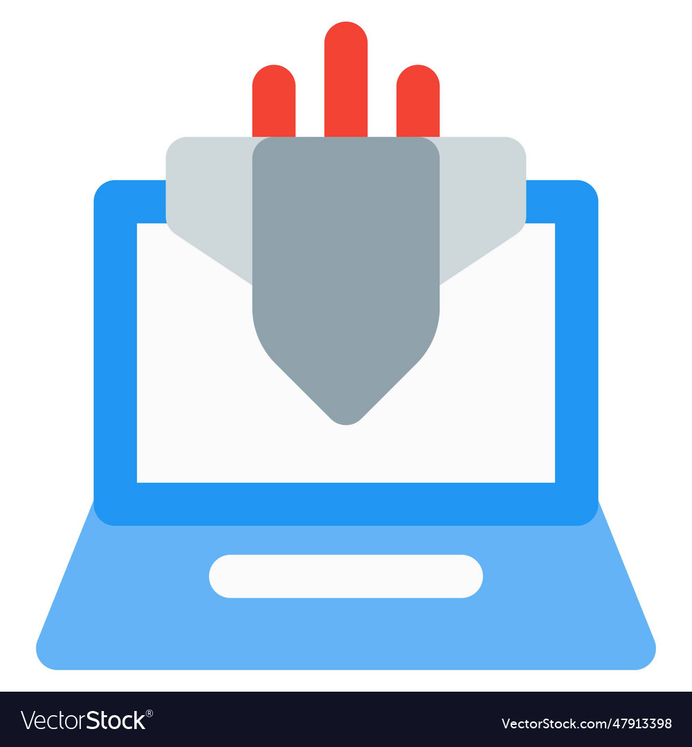 Cyber attack unauthorized access to a computer Vector Image