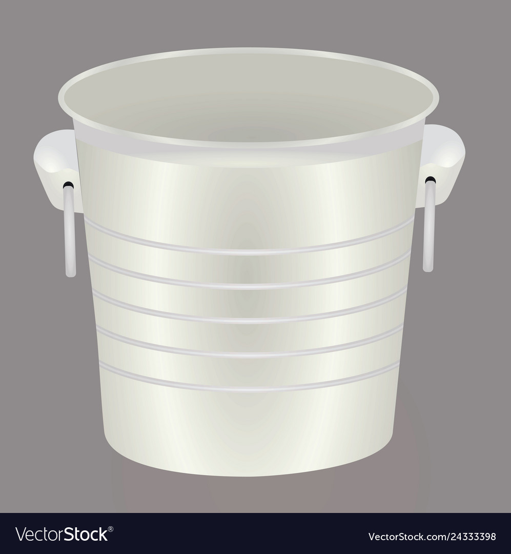 Empty bucket Royalty Free Vector Image - VectorStock