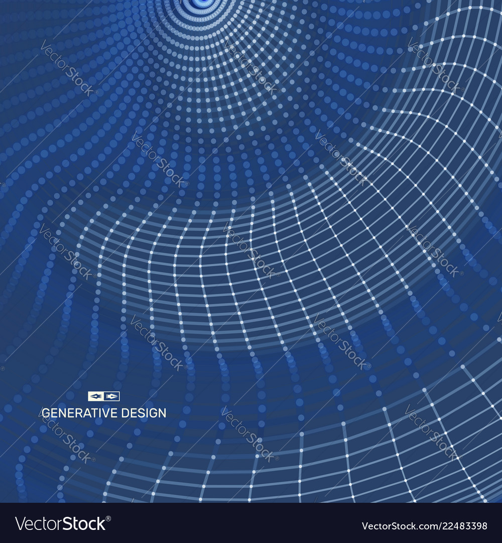 Network Abstract Background Connection Structure Vector Image