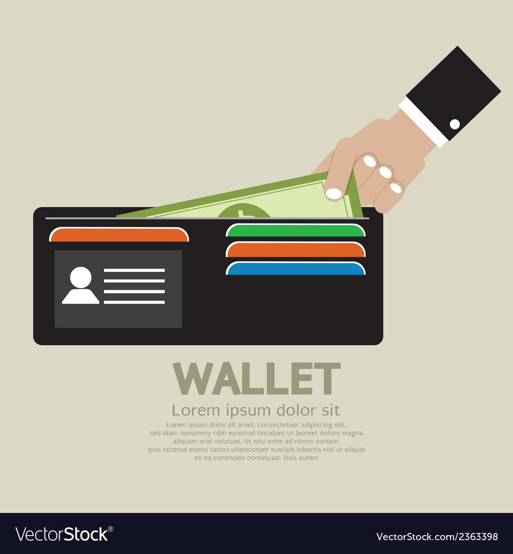 Wallet Royalty Free Vector Image - VectorStock
