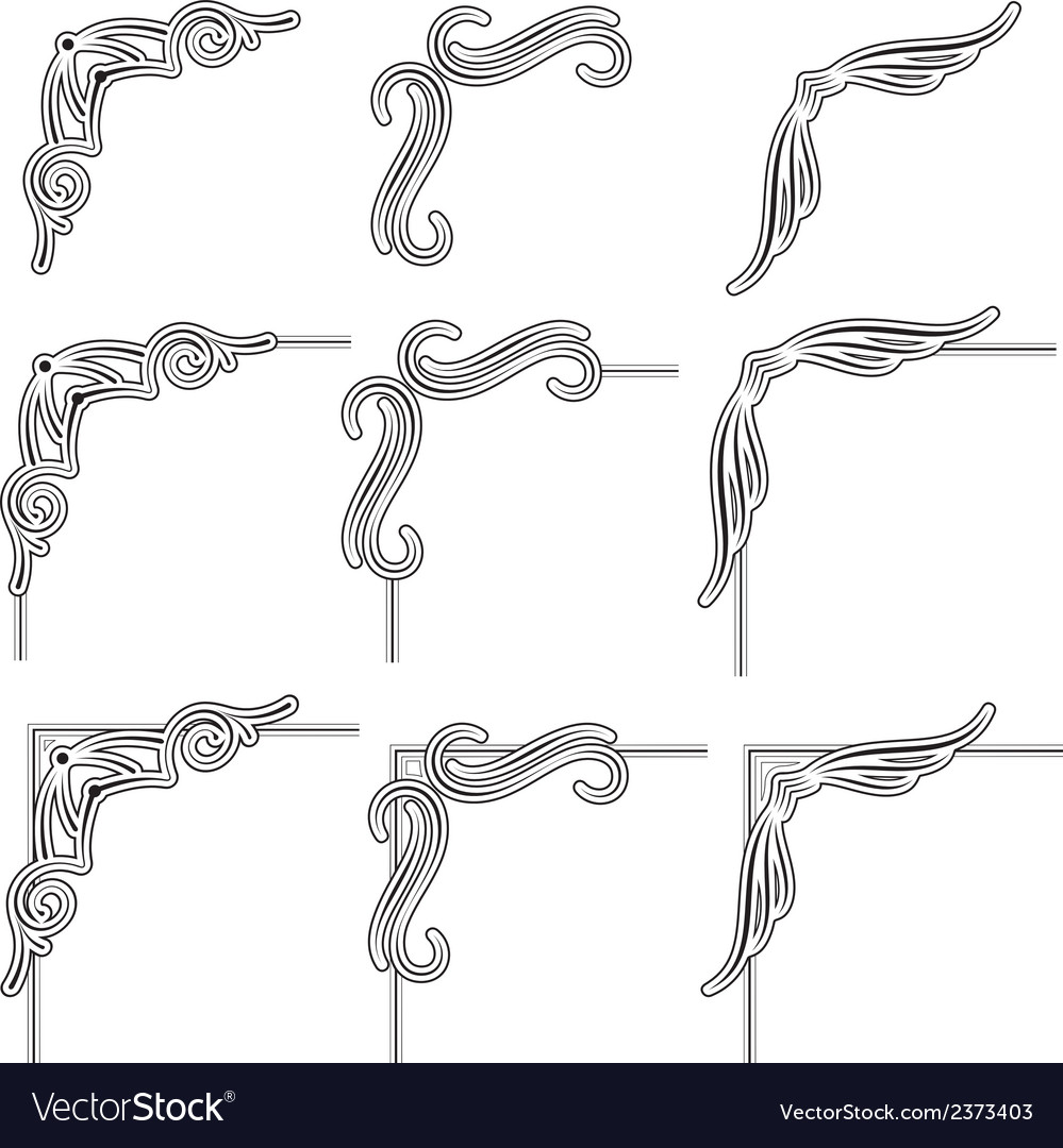 Corners Royalty Free Vector Image - VectorStock