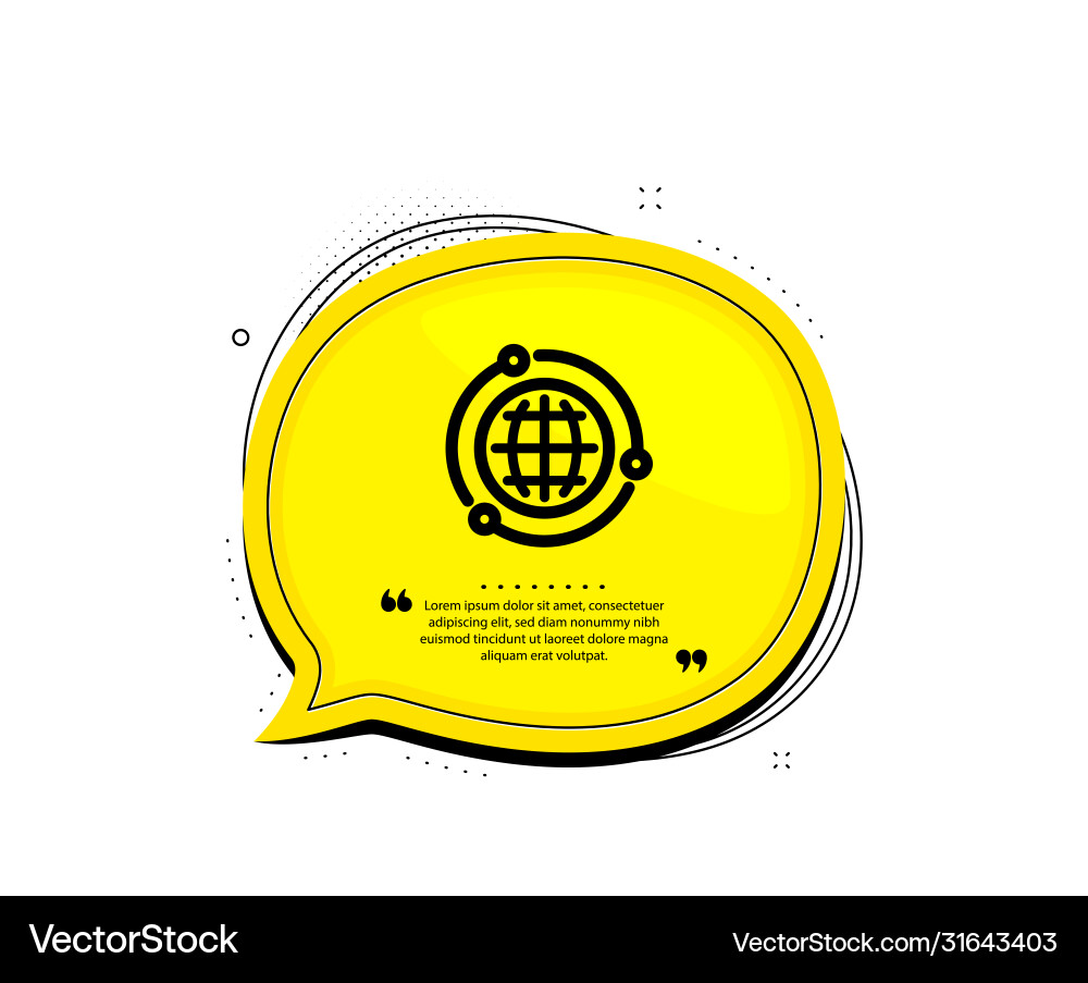 Globe icon world or earth sign Royalty Free Vector Image