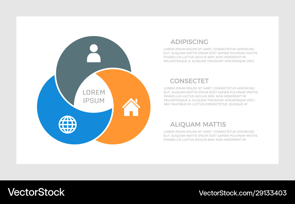 Set dark gray blue and orange elements Royalty Free Vector