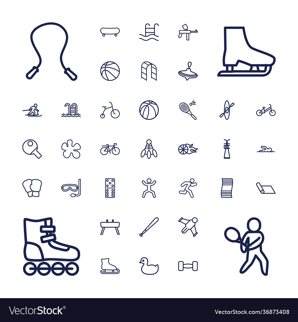 Activity icons Royalty Free Vector Image - VectorStock