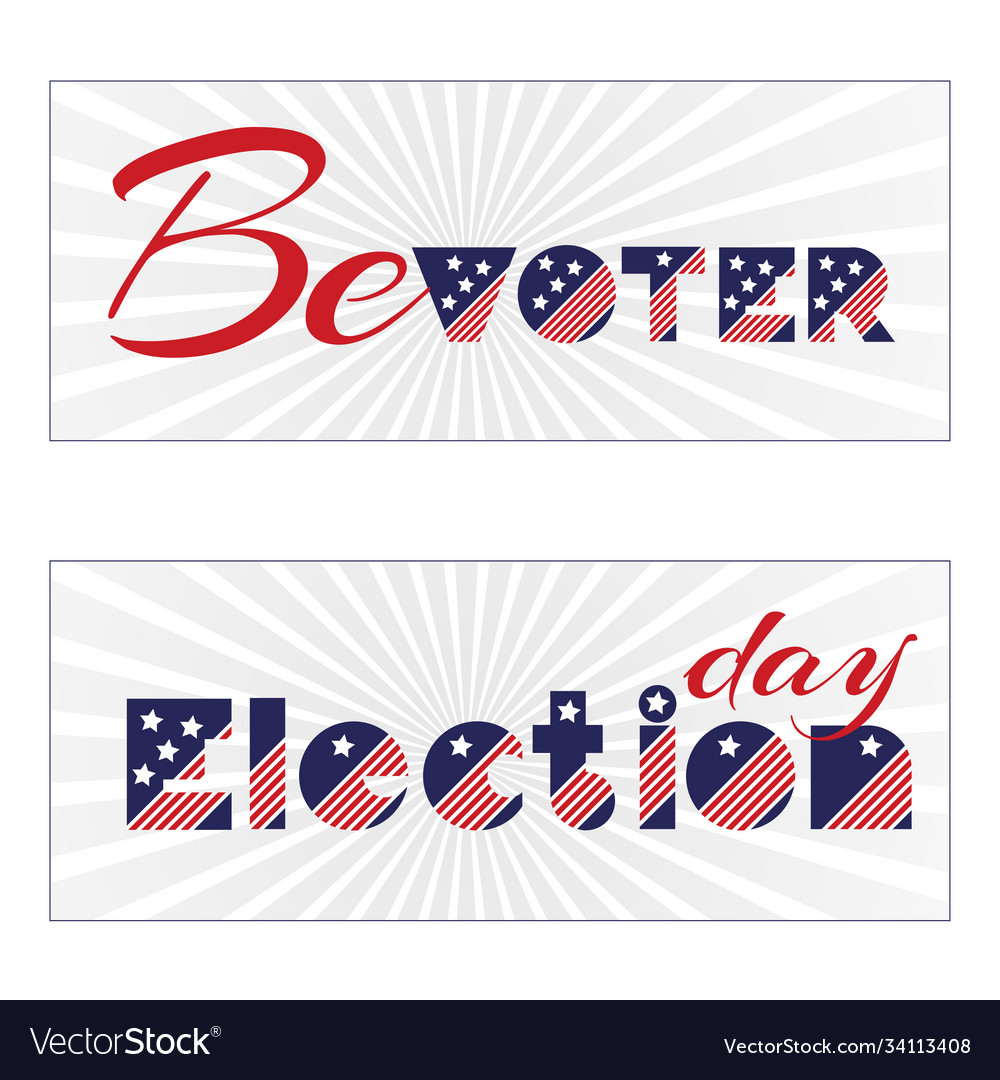 American presidential election day political Vector Image