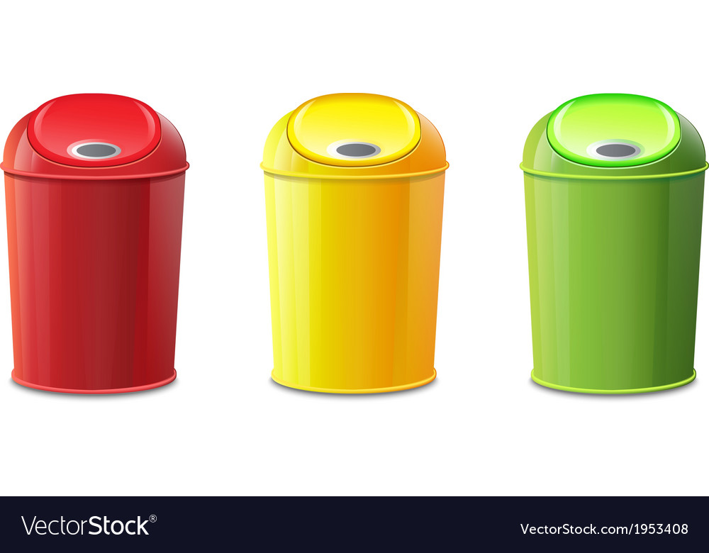 Bin set Royalty Free Vector Image - VectorStock