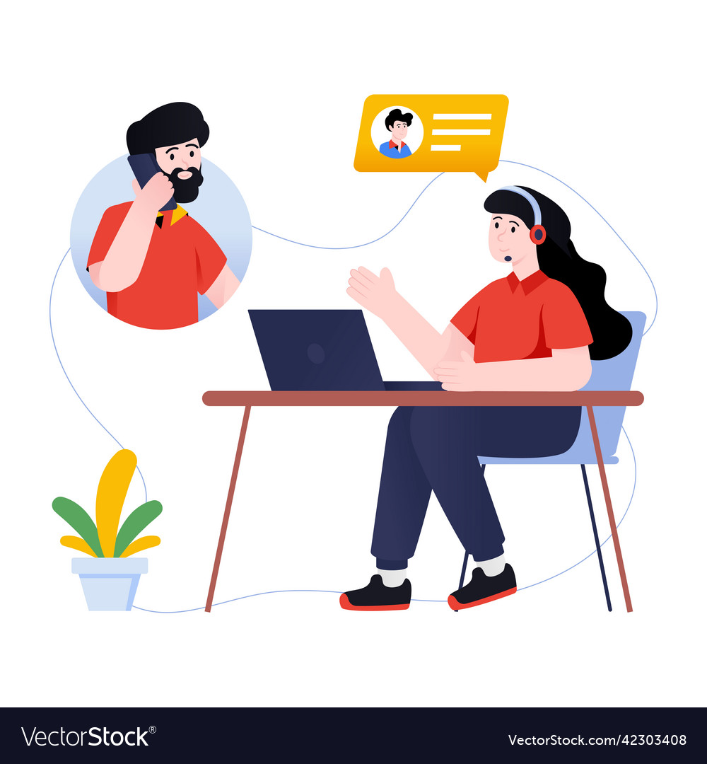Customer support Royalty Free Vector Image - VectorStock