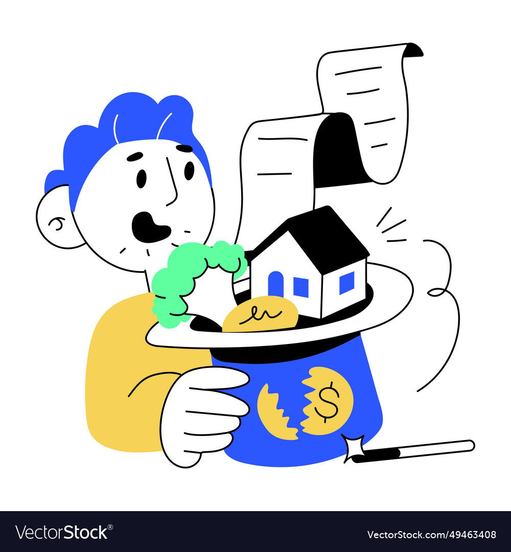 Inflation effect Royalty Free Vector Image - VectorStock