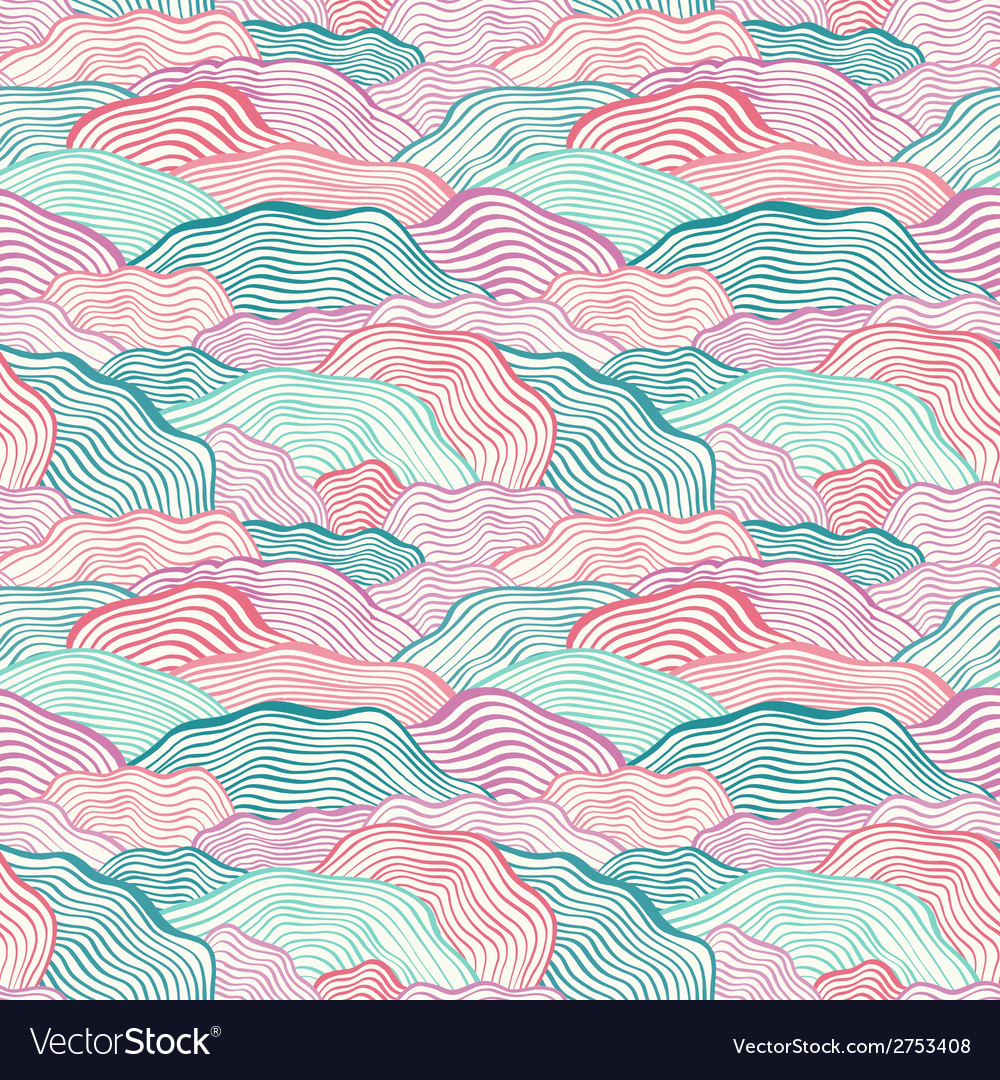 Seamless pattern with wavy scale texture Vector Image