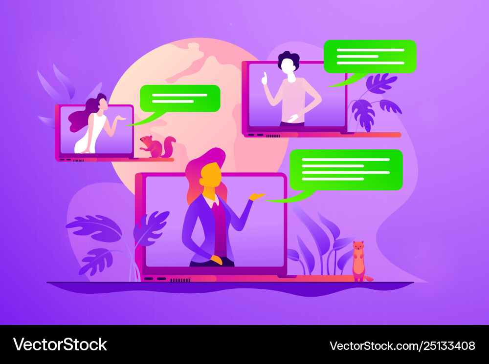 Webinar concept Royalty Free Vector Image - VectorStock