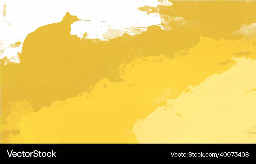 Yellow watercolor background for your design Vector Image