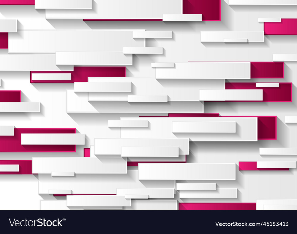 Abstract Grey And Pink Tech Geometric Rectangles Vector Image