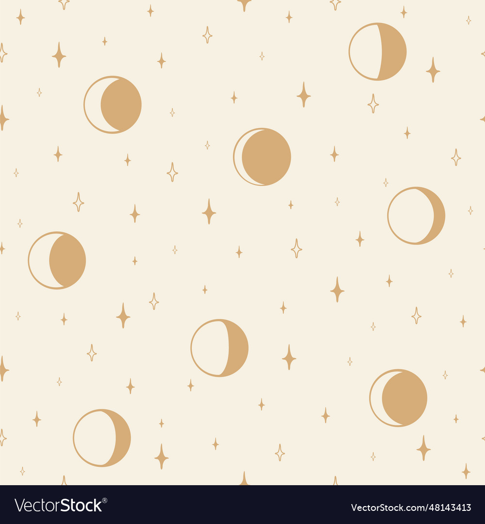 Aesthetic seamless pattern Royalty Free Vector Image
