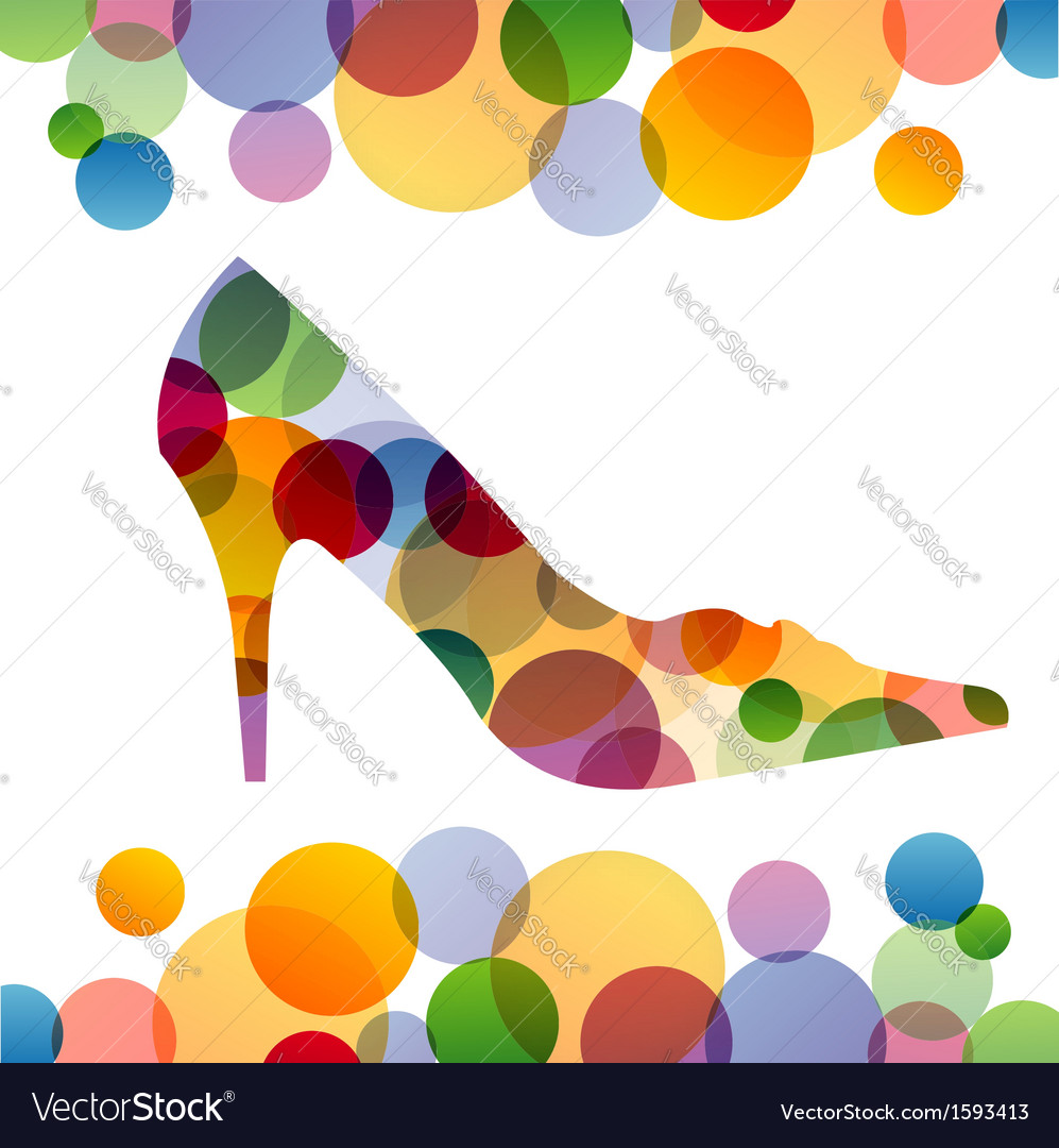 Shoe background Royalty Free Vector Image - VectorStock