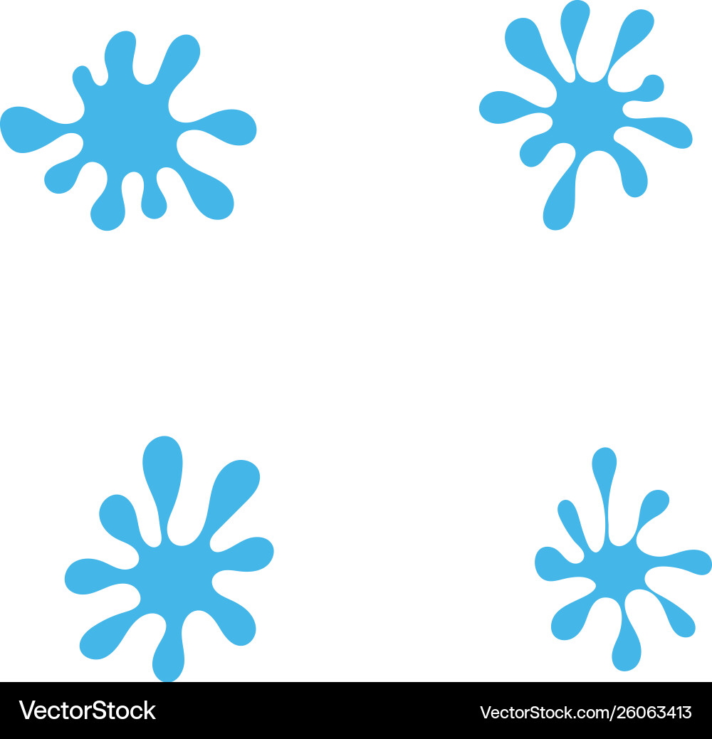 Splash water logo template Royalty Free Vector Image