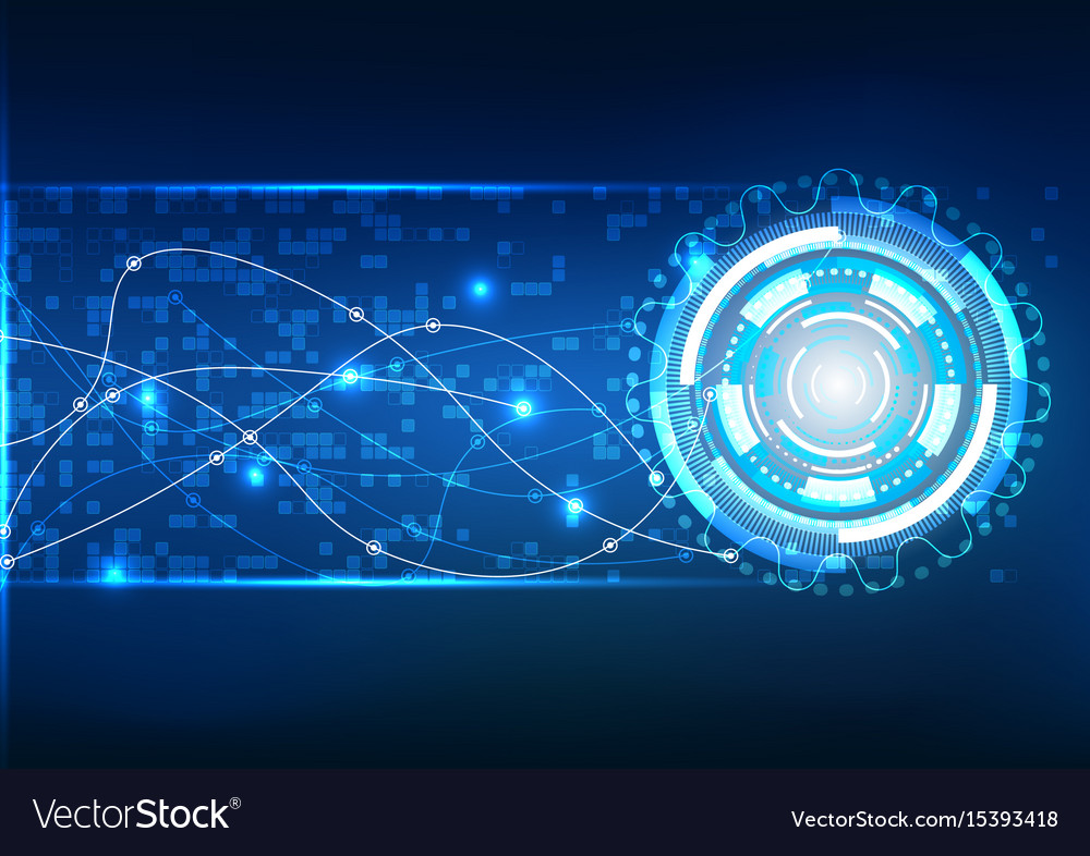 Background abstract technology communication data Vector Image