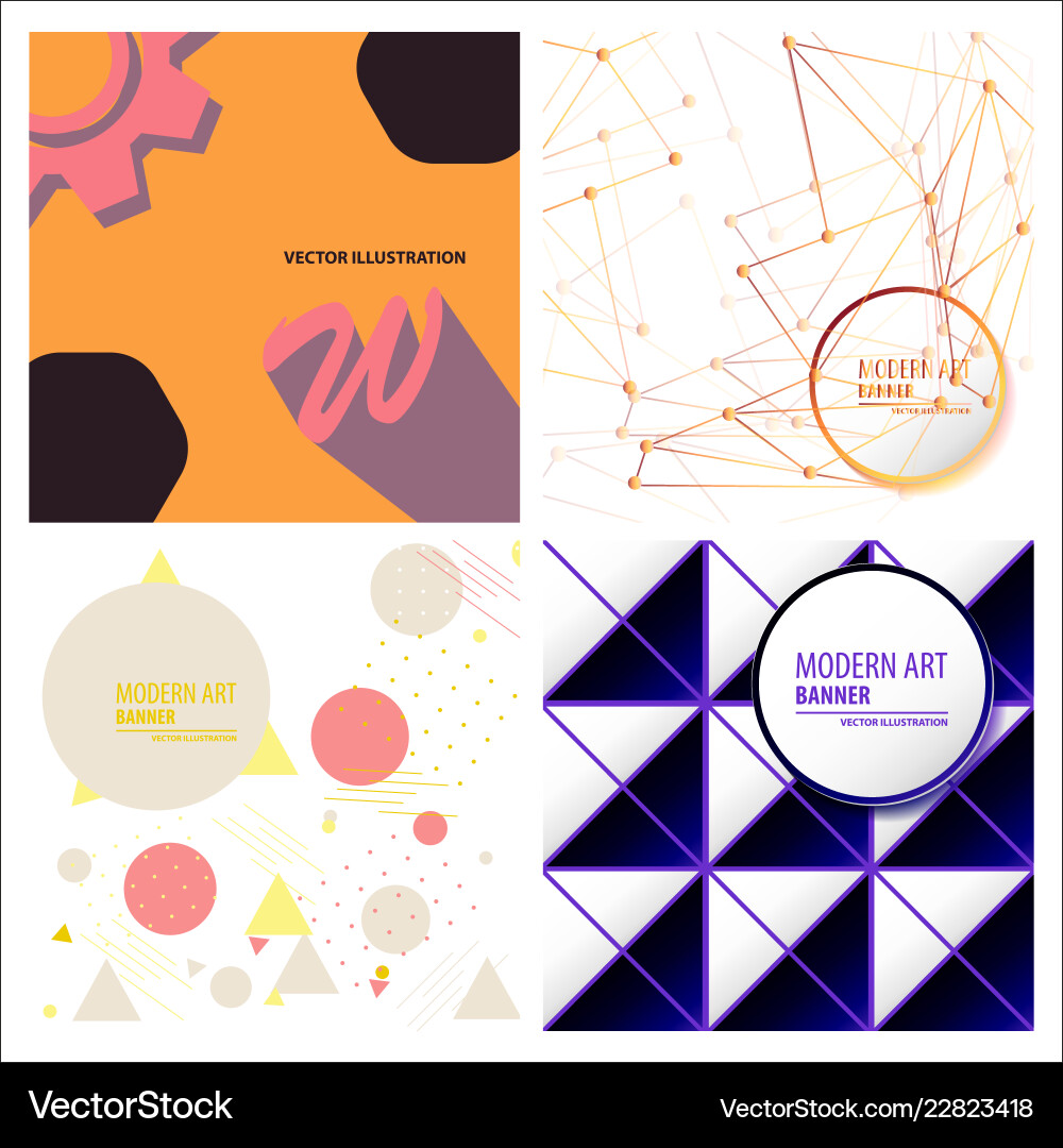 Colorful geometric background fluid shapes Vector Image