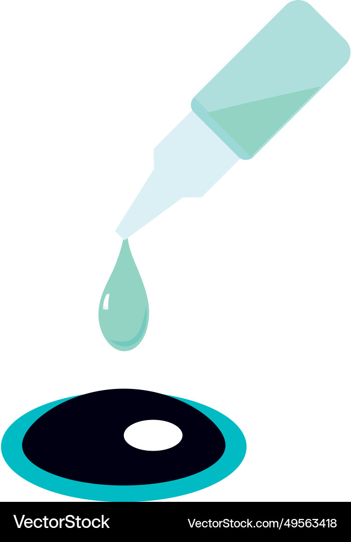 Eye drop symbol logo design wallpaper Royalty Free Vector