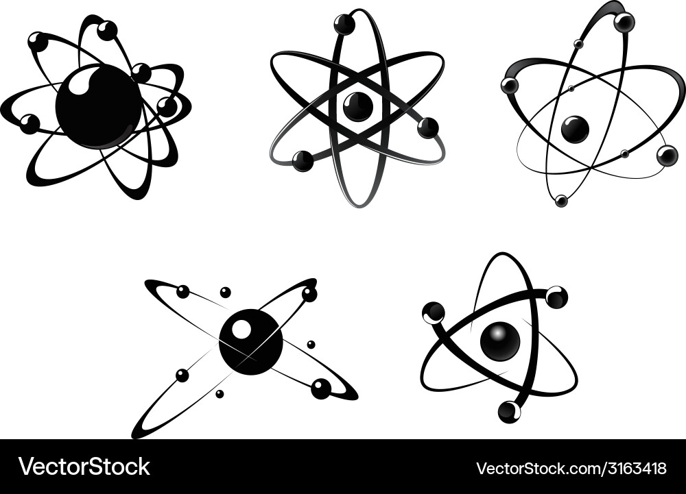 Science icons and symbols Royalty Free Vector Image