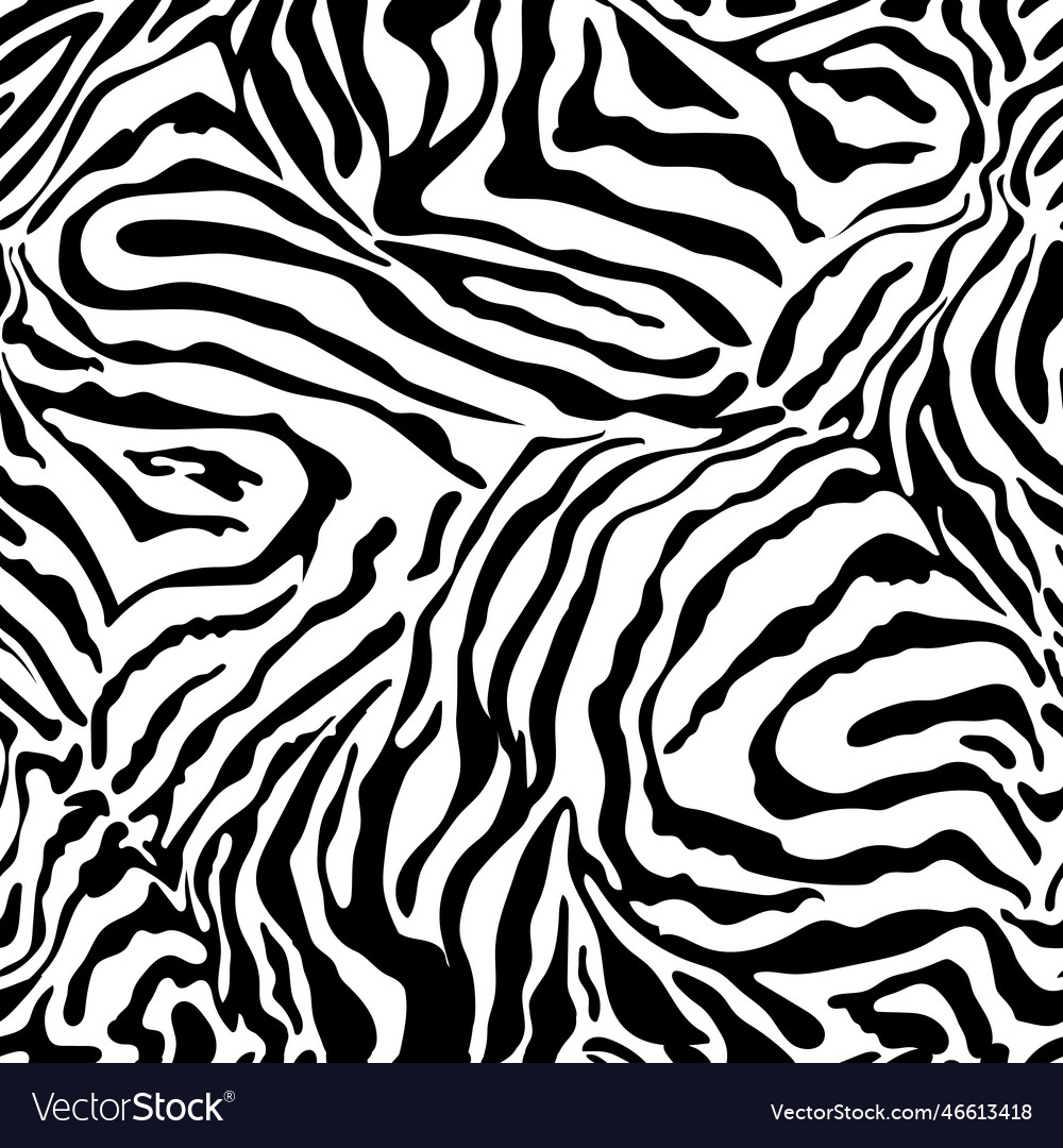 Seamless zebra pattern Royalty Free Vector Image