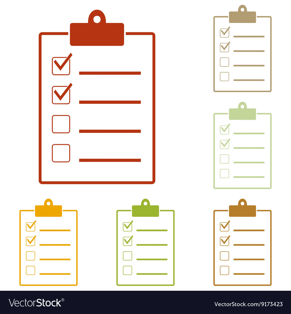 Checklist sign Royalty Free Vector Image - VectorStock