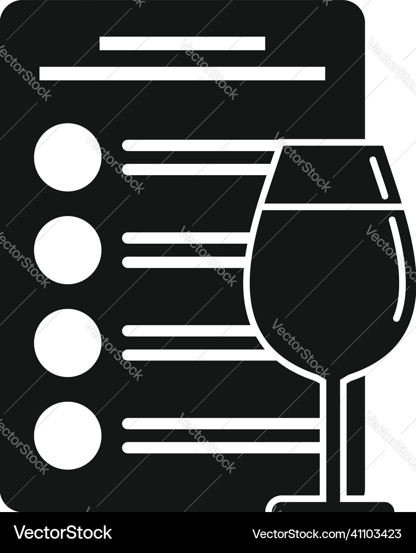 Drink menu restaurant icon simple food Royalty Free Vector