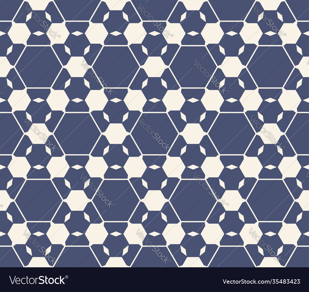 Geometric seamless abstract blue pattern Vector Image