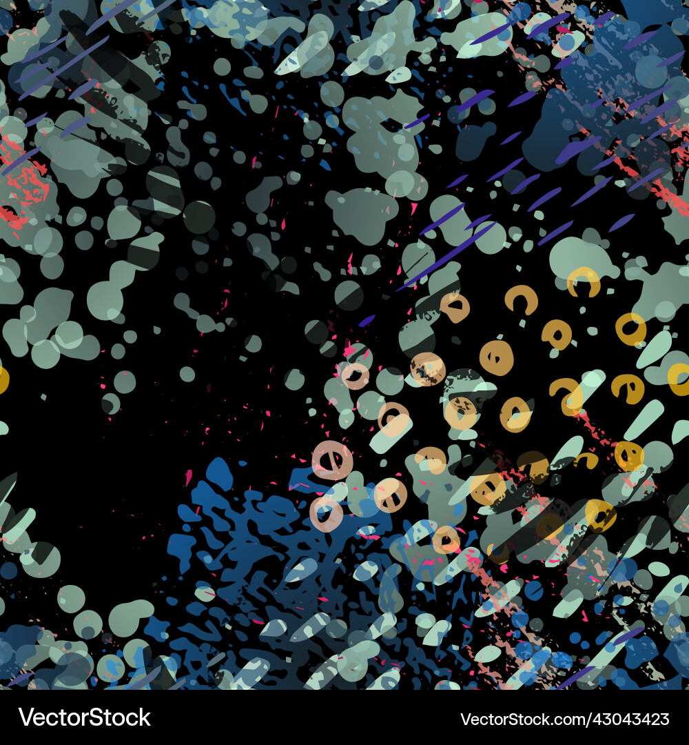 Ink stains seamless pattern fashion concept Vector Image