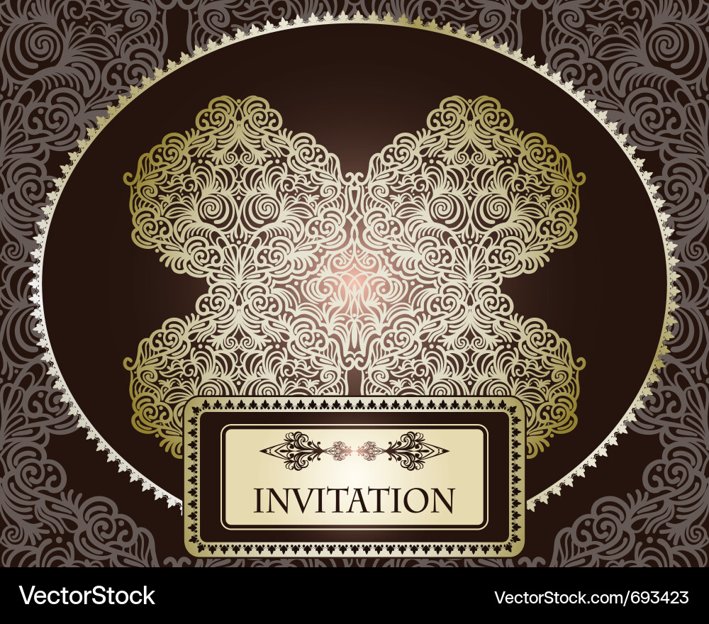 Invitation template Royalty Free Vector Image - VectorStock