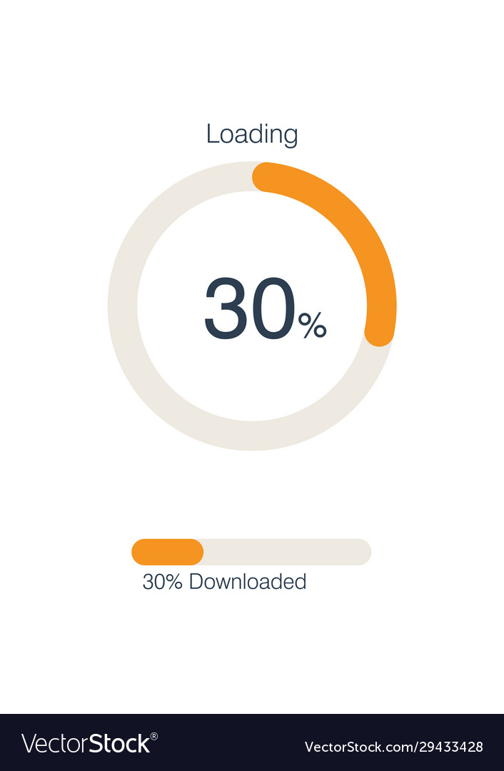 Circle loading and progress bars Royalty Free Vector Image Circle loading and progress bars Royalty Free Vector Image