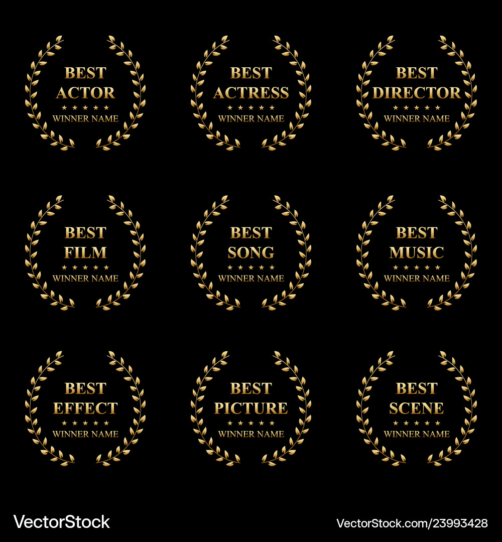 Creative of the best award Royalty Free Vector Image