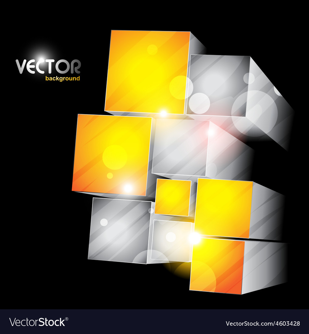 Cube shapes Royalty Free Vector Image - VectorStock