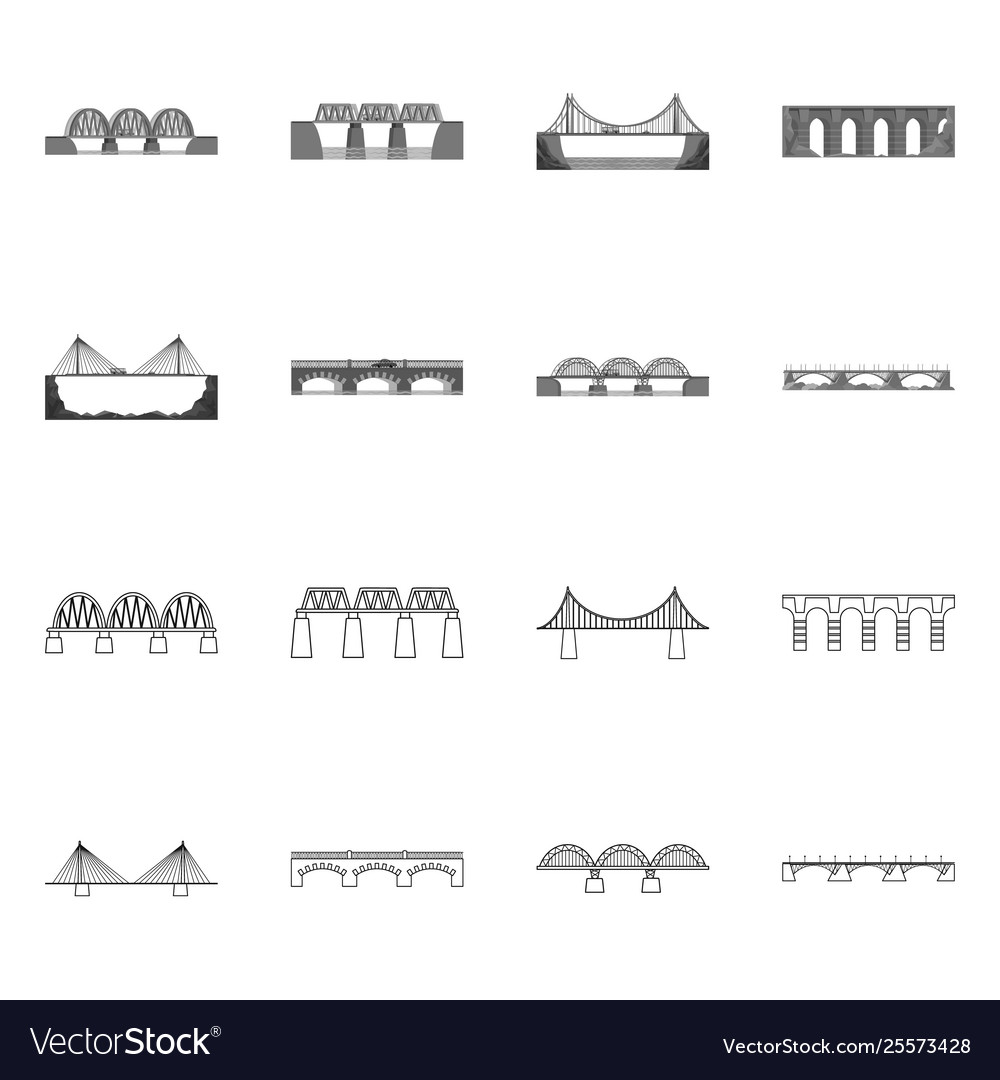Isolated Object Connection And Design Sign Set Vector Image