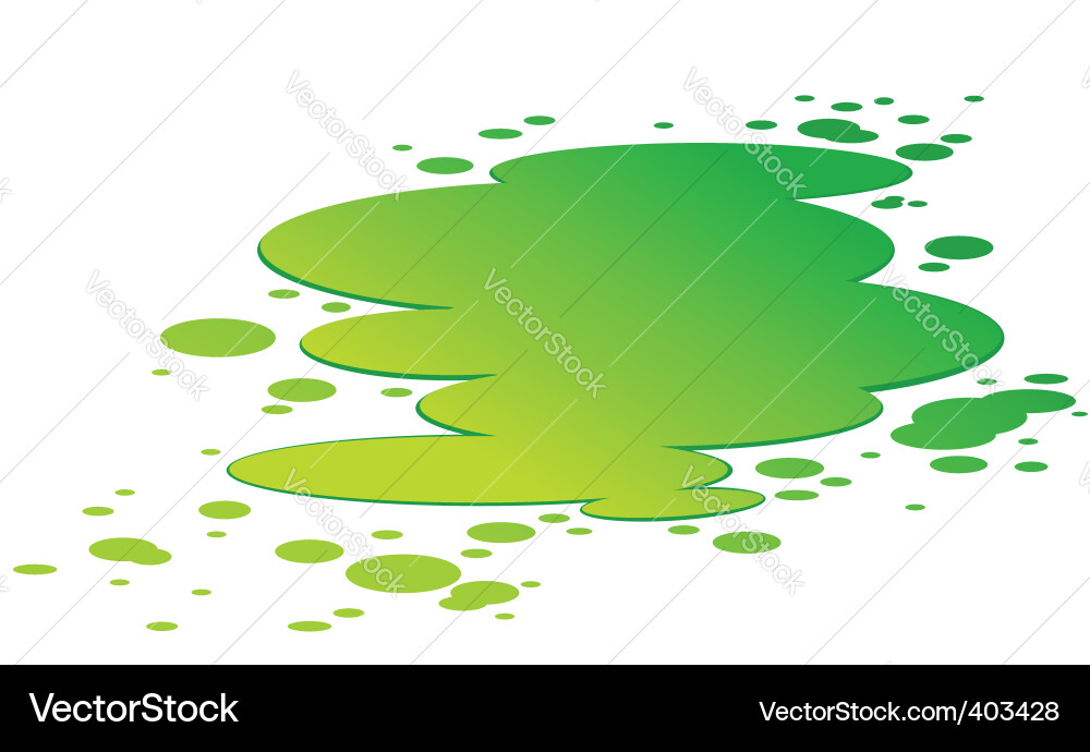 Splash of toxic poison Royalty Free Vector Image