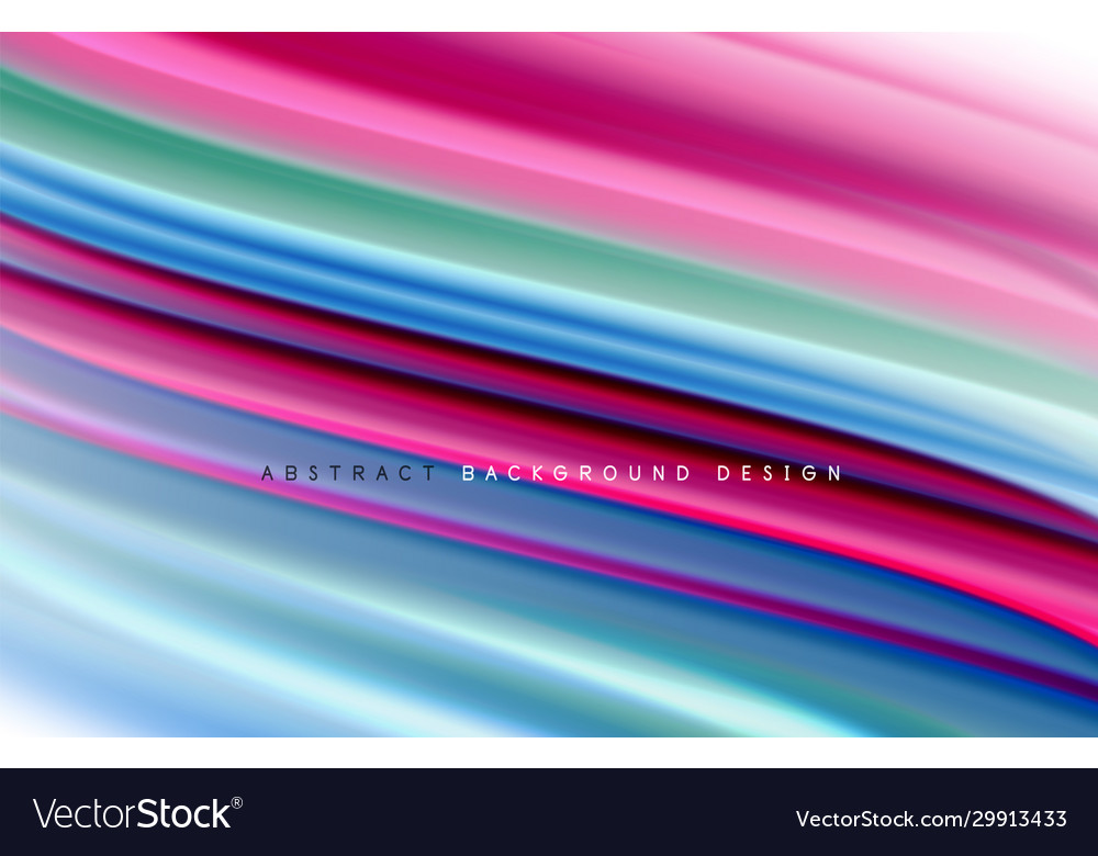 Abstract background - fluid color gradient waves Vector Image