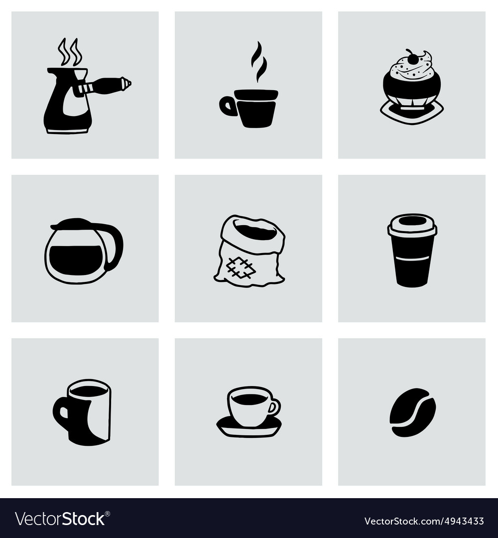 Coffee set Royalty Free Vector Image - VectorStock