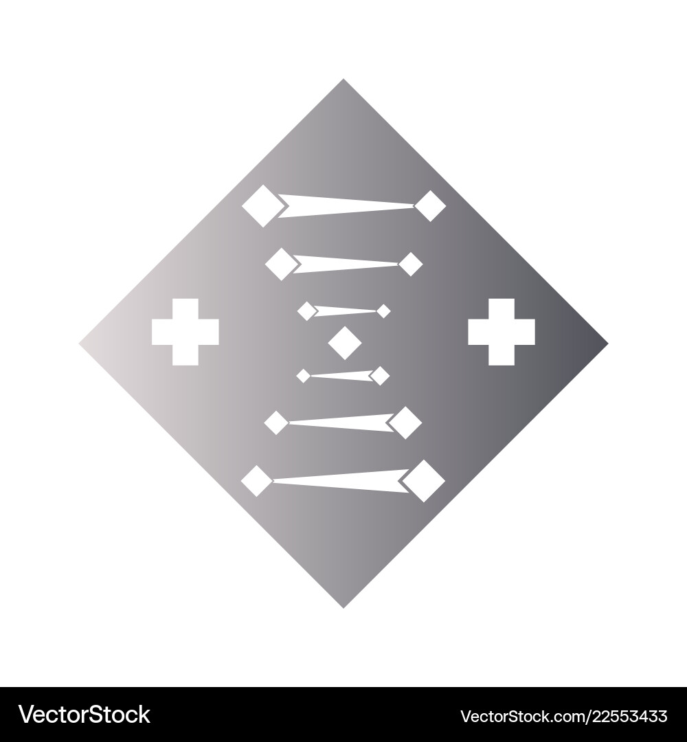 Dna genetic sign elements and icons collection Vector Image