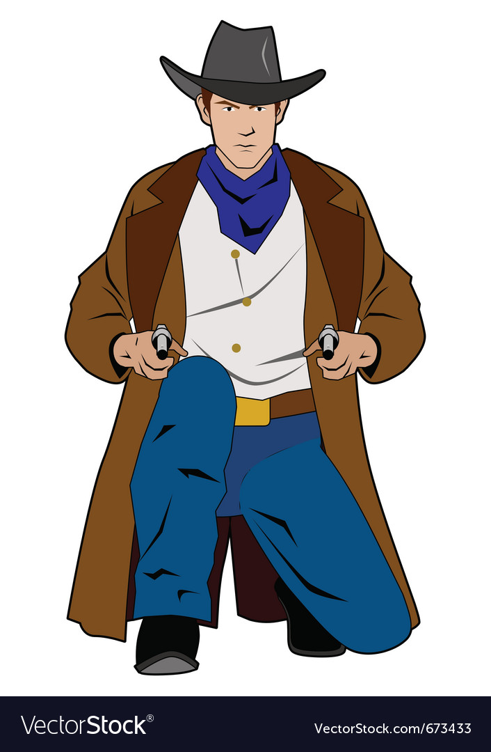 Gunslinger Royalty Free Vector Image - VectorStock