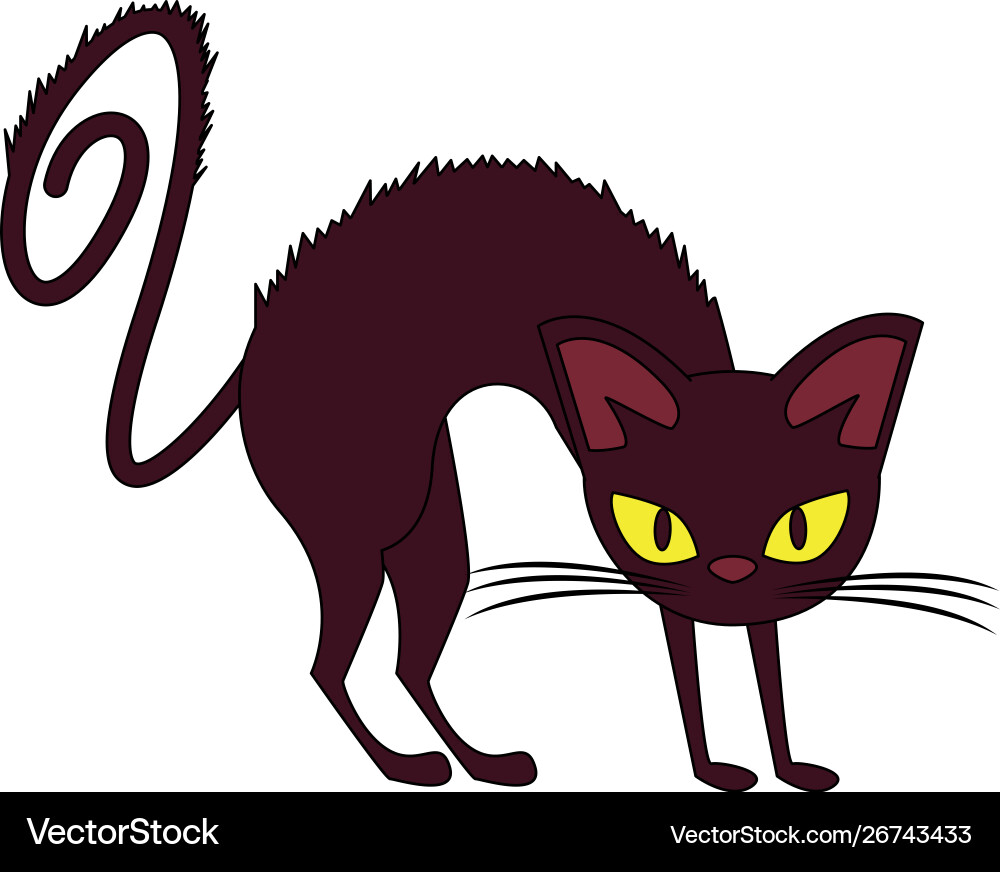 Halloween october scary celebration cartoon Vector Image