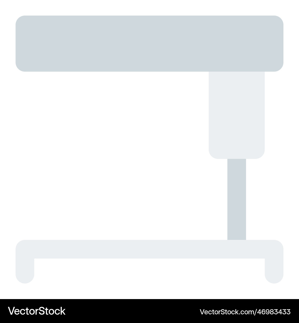 Overbed table used for keeping food trays Vector Image