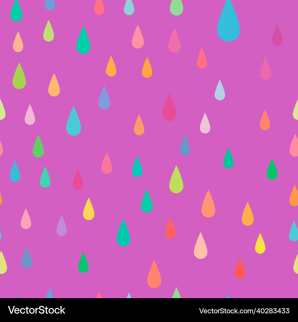 Seamless of bright drops paints Royalty Free Vector Image