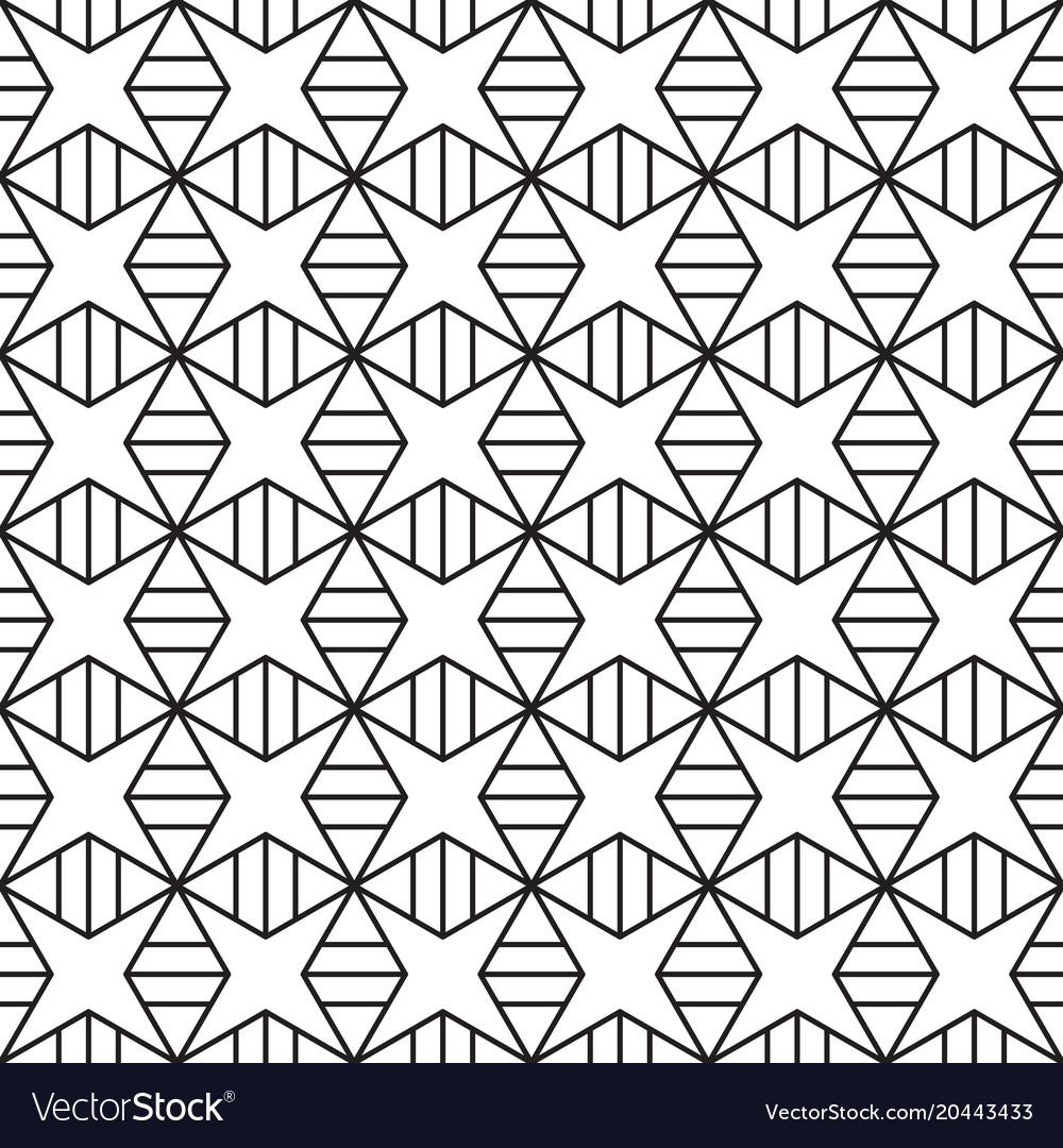 Star square pattern seamless background Royalty Free Vector