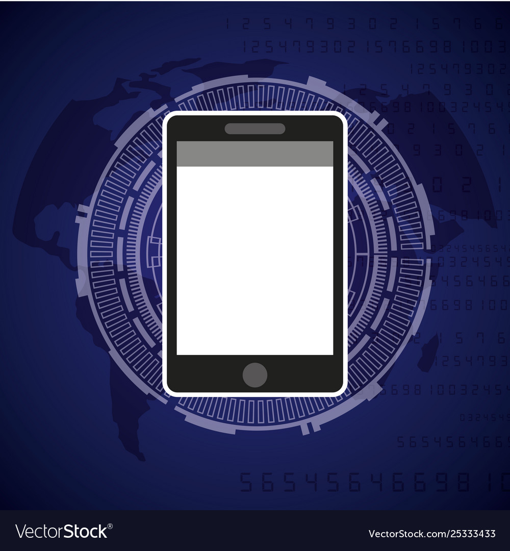 Tech world design Royalty Free Vector Image - VectorStock