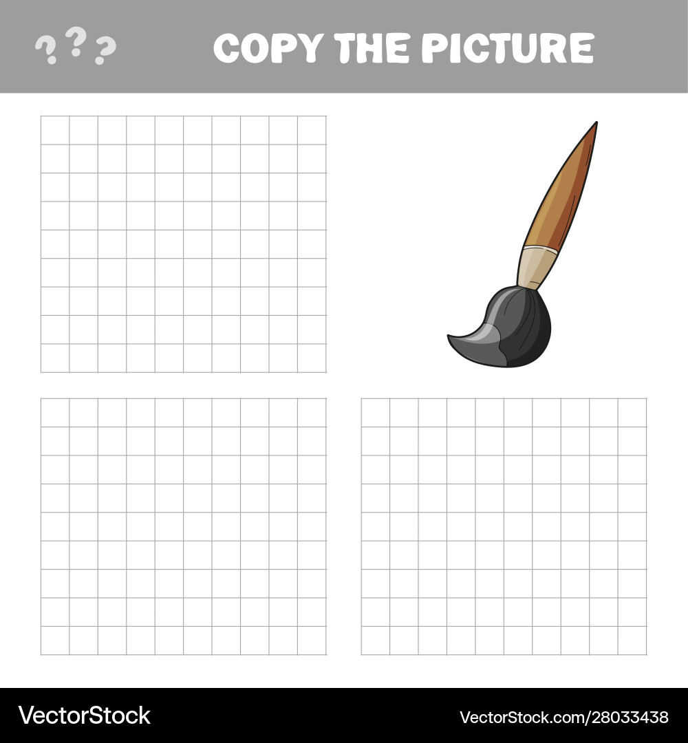 Copy picture education game for children Vector Image