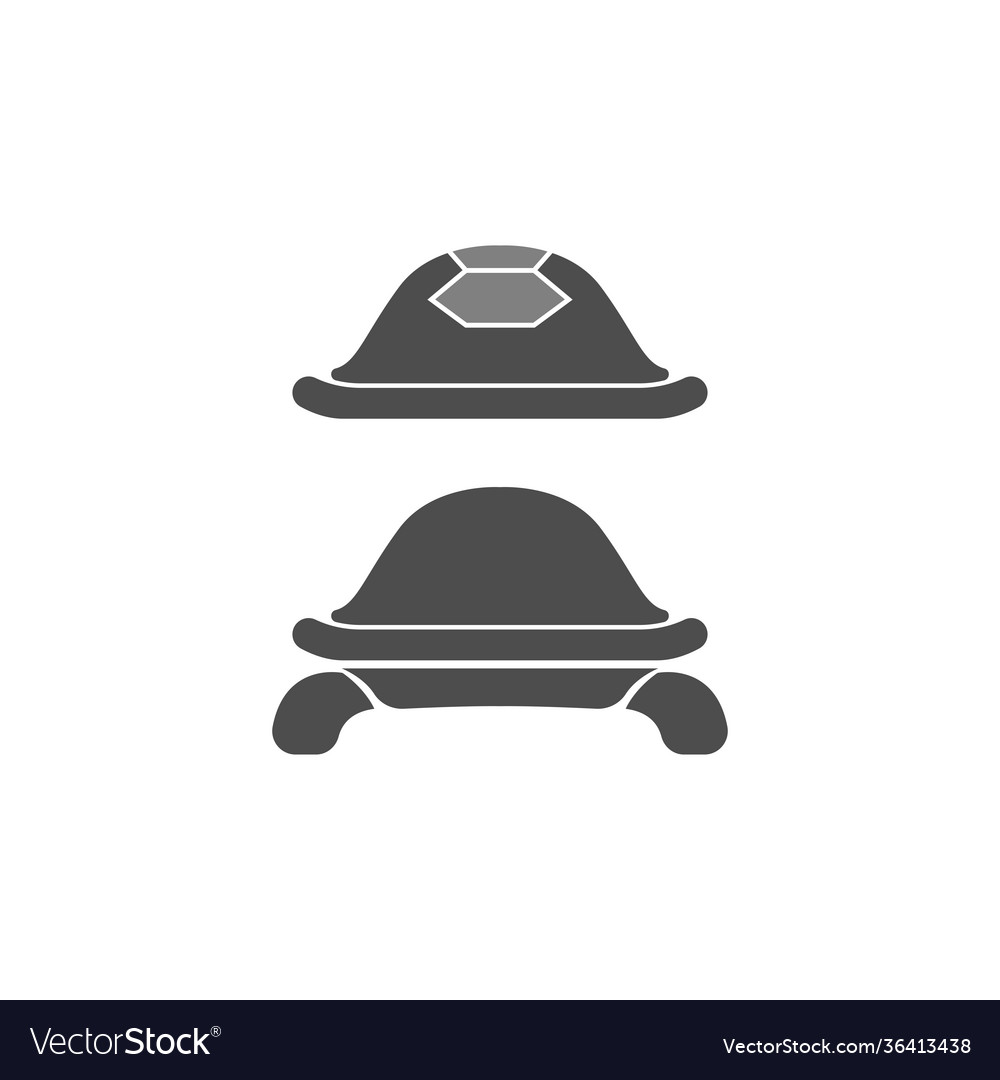 Turtle logo icon template design concept Vector Image
