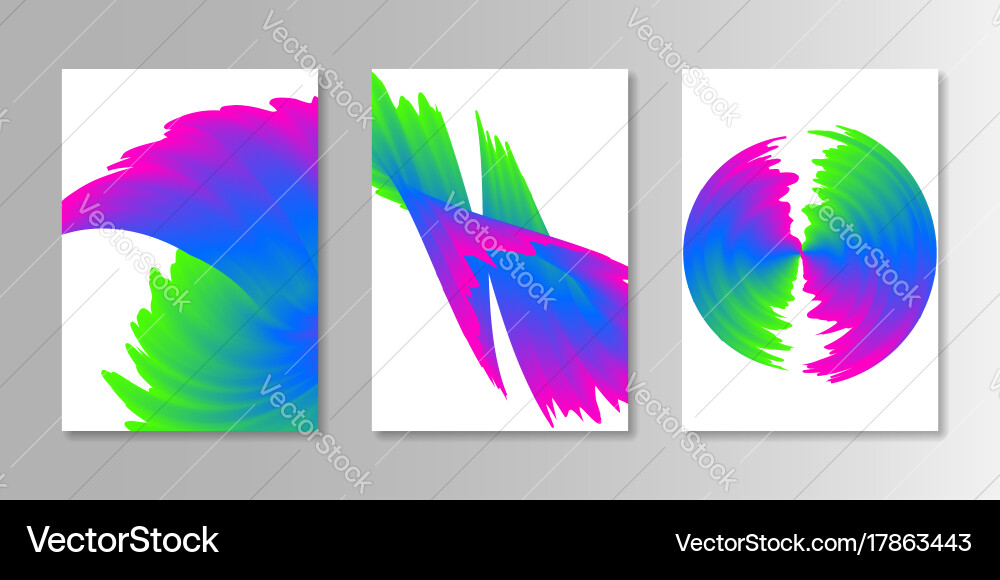 Abstract covers cyan magenta colors backgrounds Vector Image