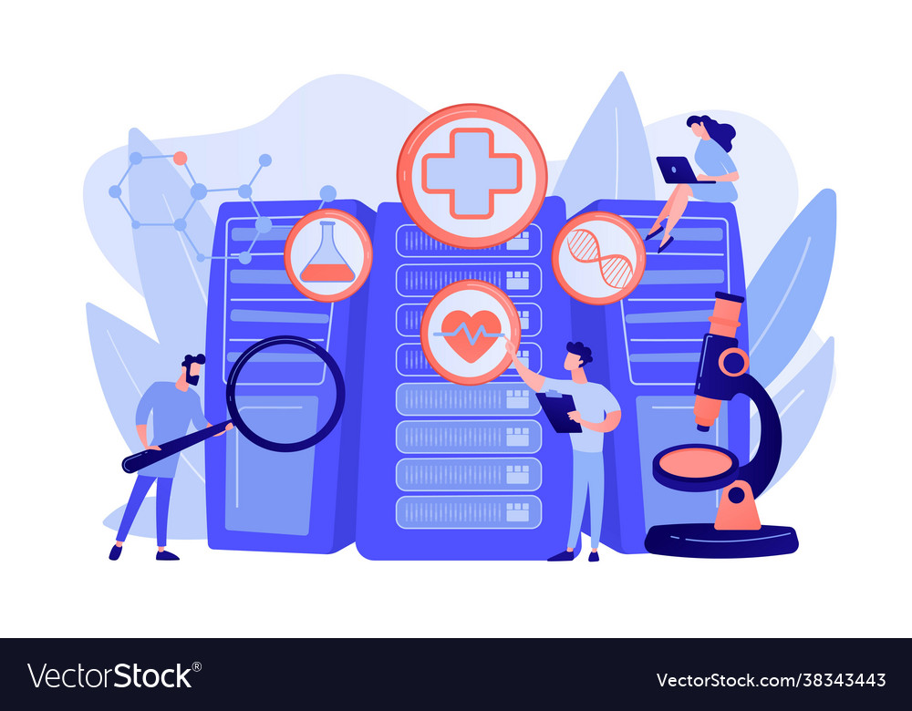 Big data healthcare concept Royalty Free Vector Image Big data healthcare concept Royalty Free Vector Image
