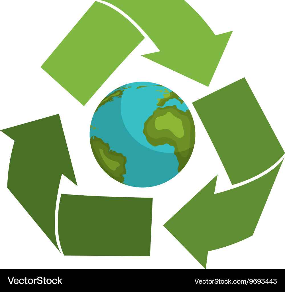 Ecology and nature graphic design Royalty Free Vector Image